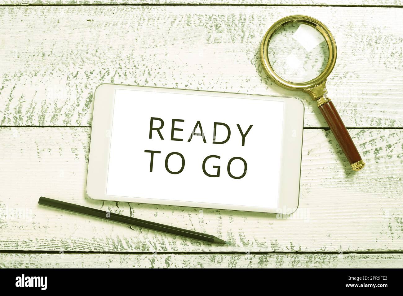 Sign displaying Ready To Go. Word Written on Are you prepared for the ...