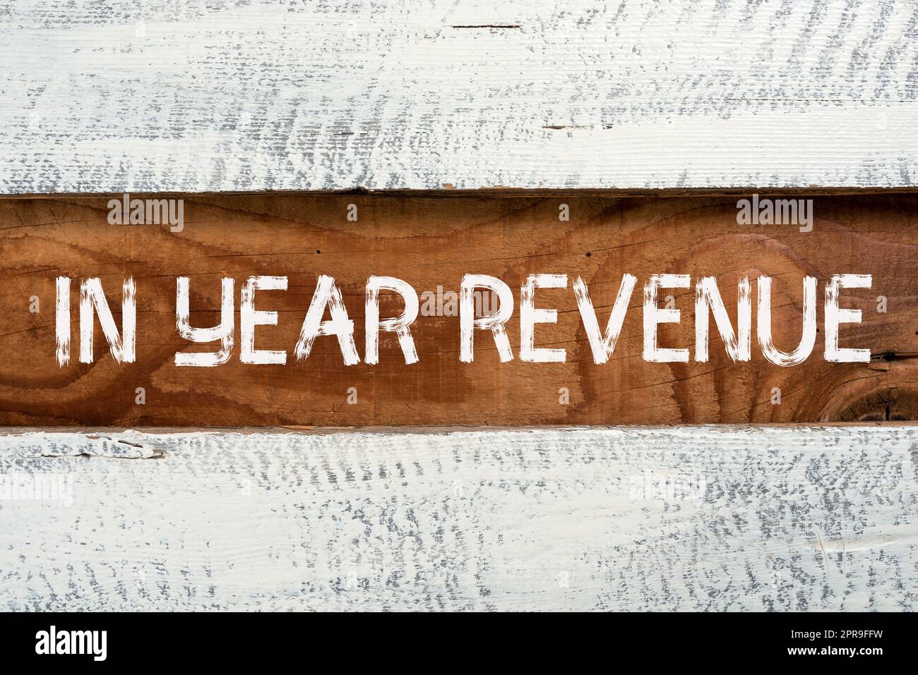 Inspiration showing sign In Year Revenue. Business idea Annual business ...