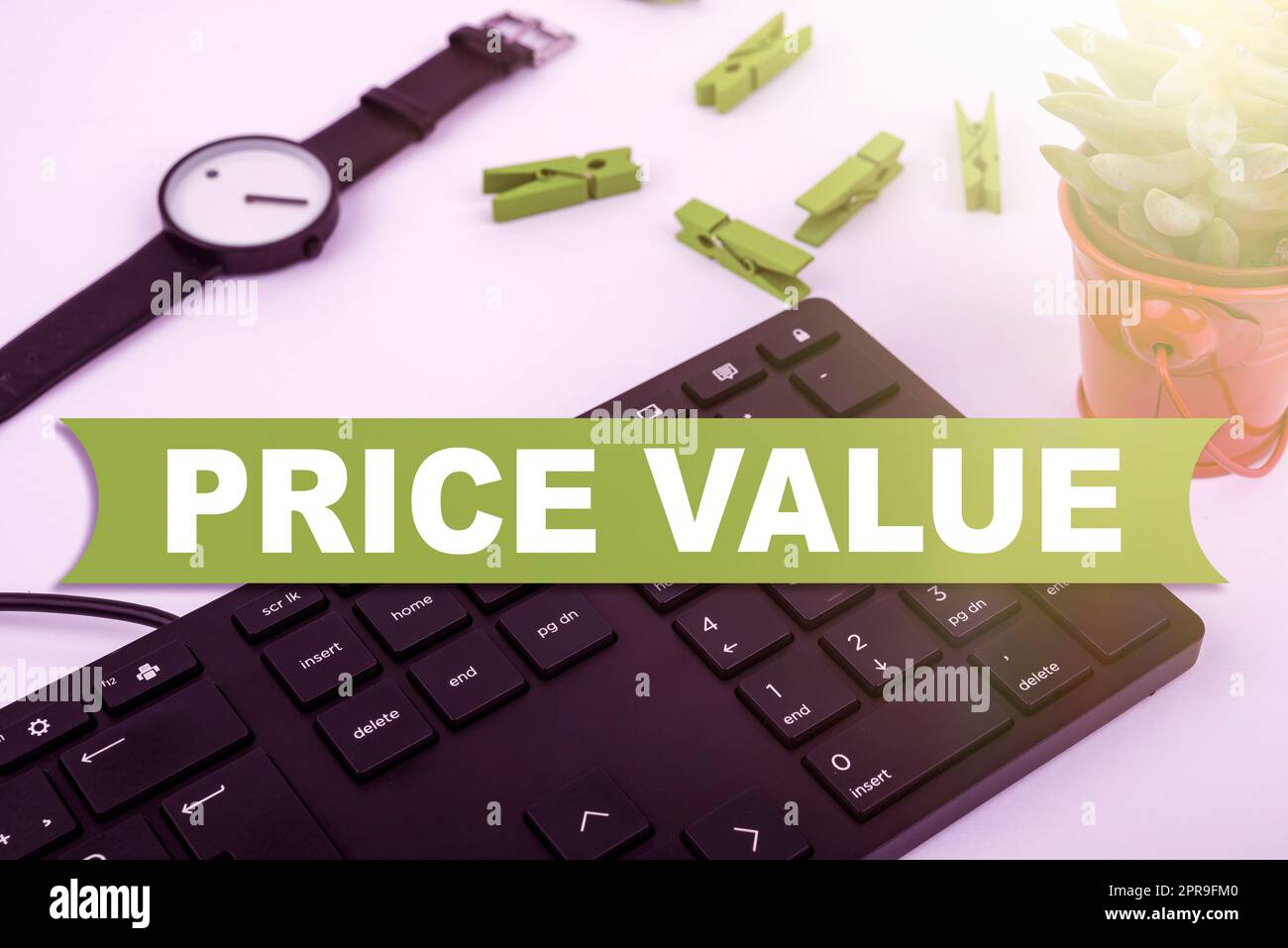 Sign displaying Price Value. Business idea strategy which sets cost ...