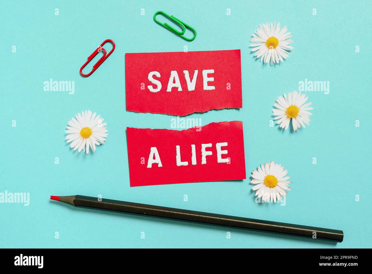 Conceptual caption Save A Life. Business overview Help assistance ...