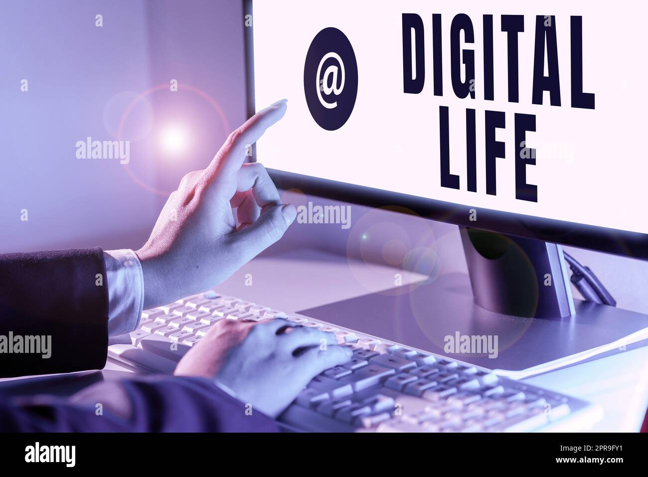 Inspiration showing sign Digital Life. Business overview Living in a ...