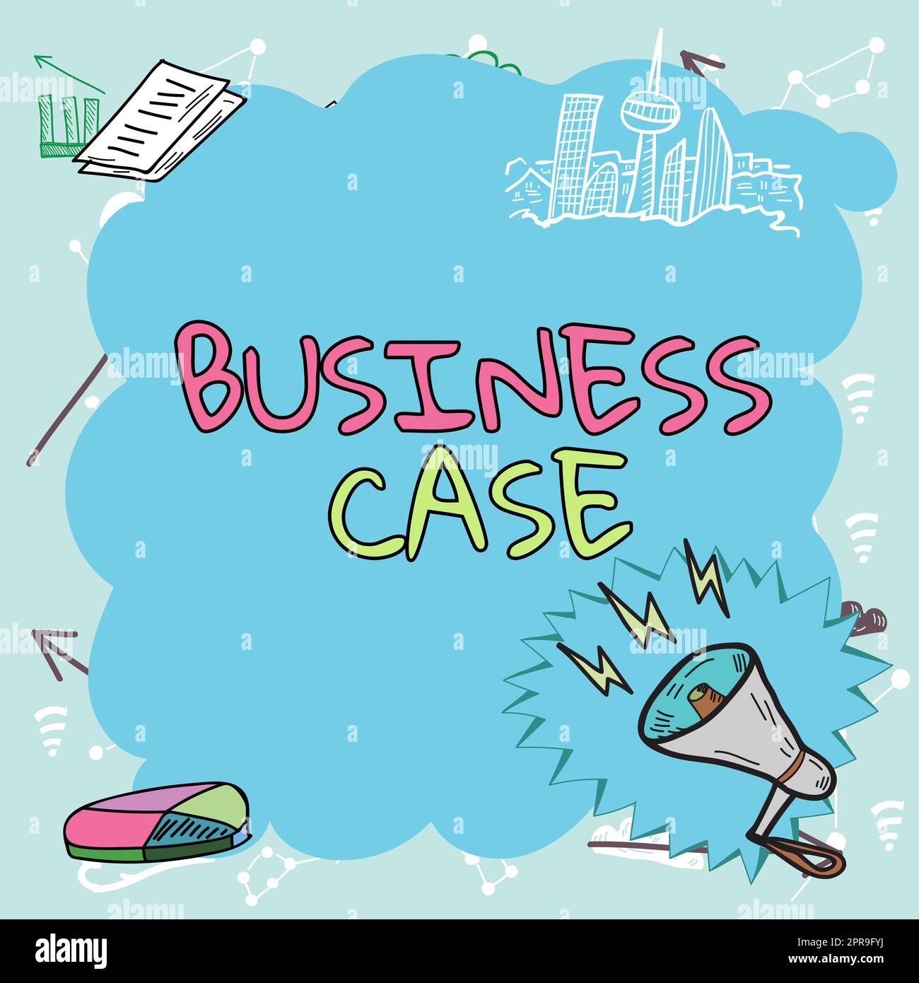 Handwriting text Business Case. Business approach Proposition ...