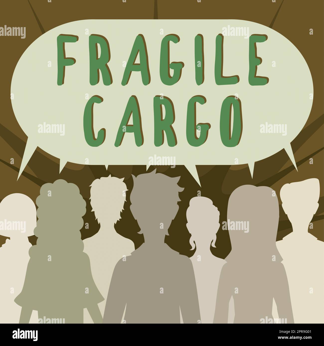 Text caption presenting Fragile Cargo. Business approach Breakable ...