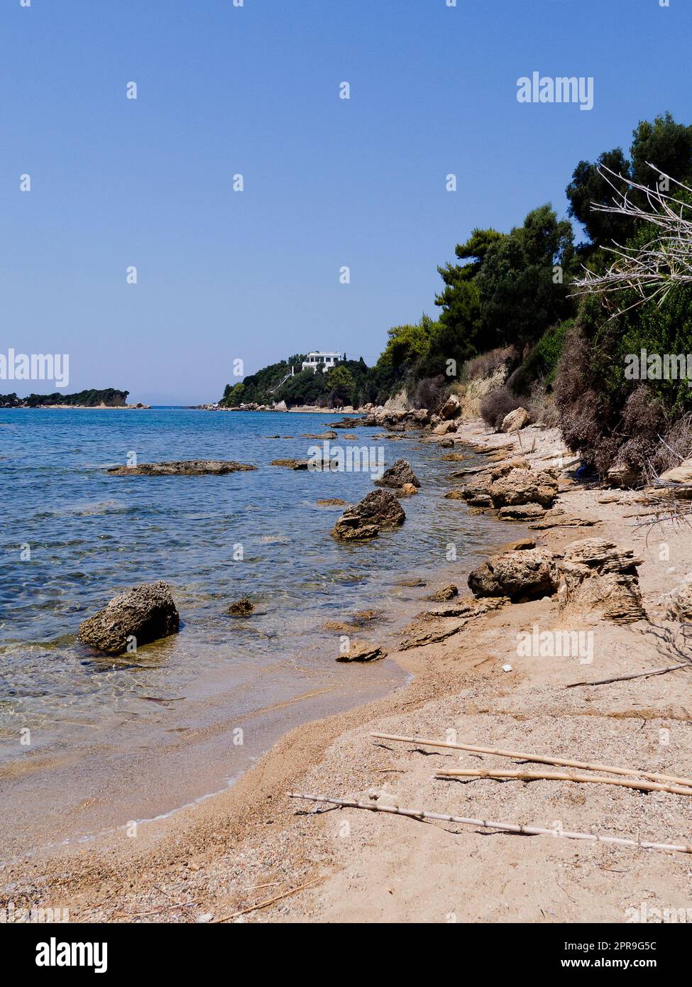 Greece, Agios Andreas - Beach St Andrew Stock Photo - Alamy