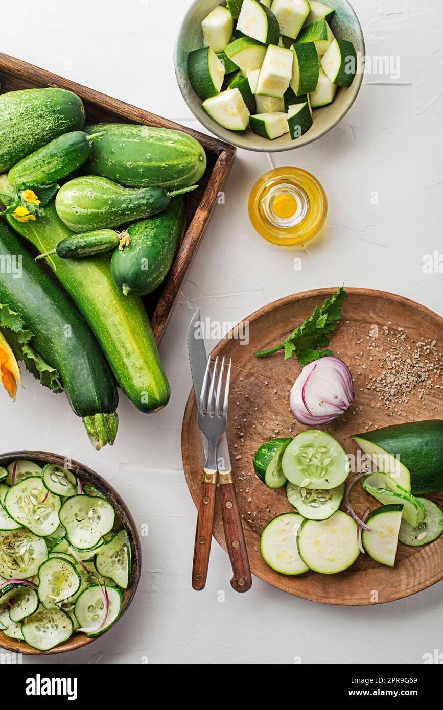 Cucumber meal hi-res stock photography and images - Alamy