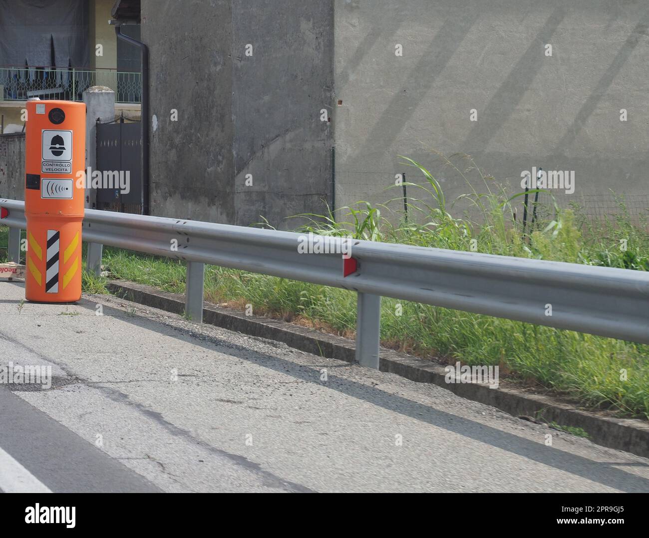 Italian electronic speed check camera Stock Photo - Alamy