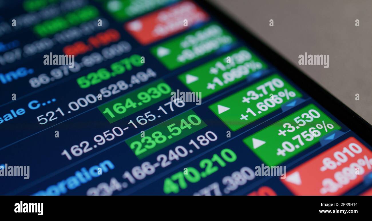 Display stock market big screen hi-res stock photography and images - Alamy