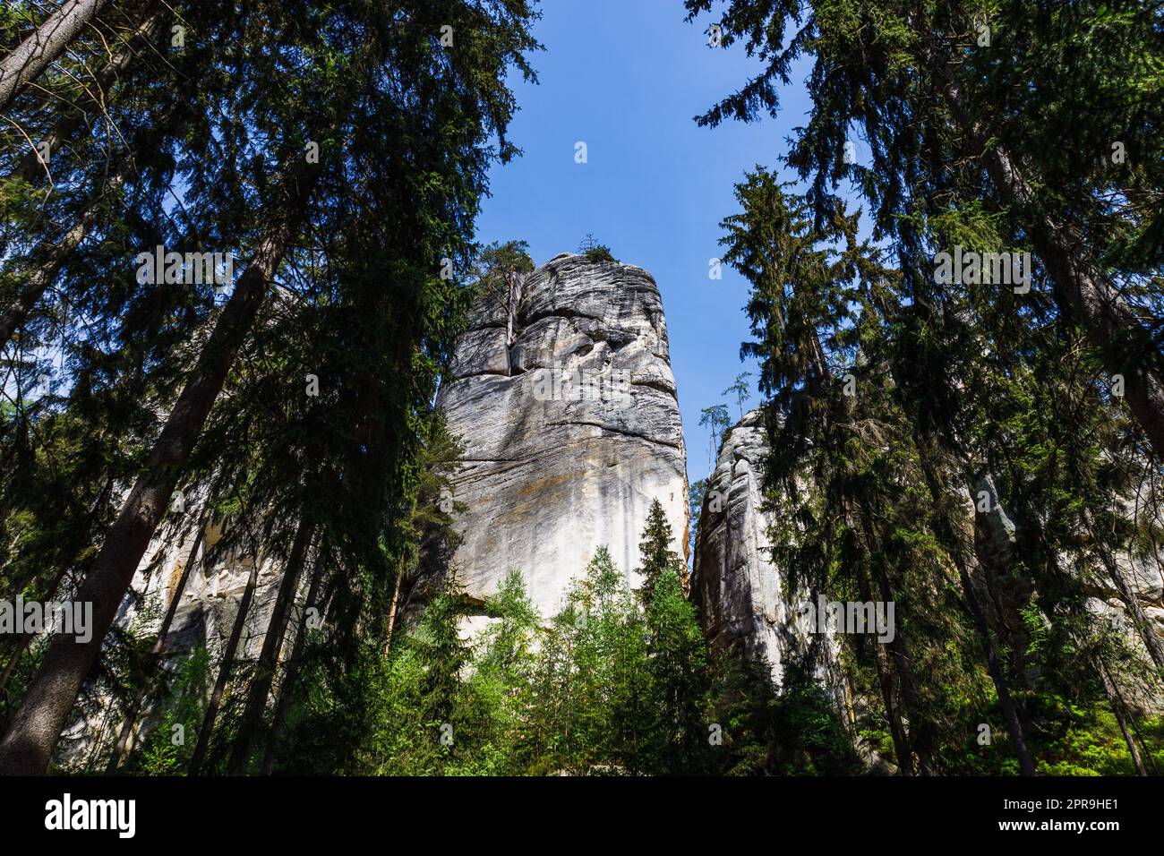 Rock towers in Adrspach, part of Adrspach-Teplice Rocks Nature Reserve ...
