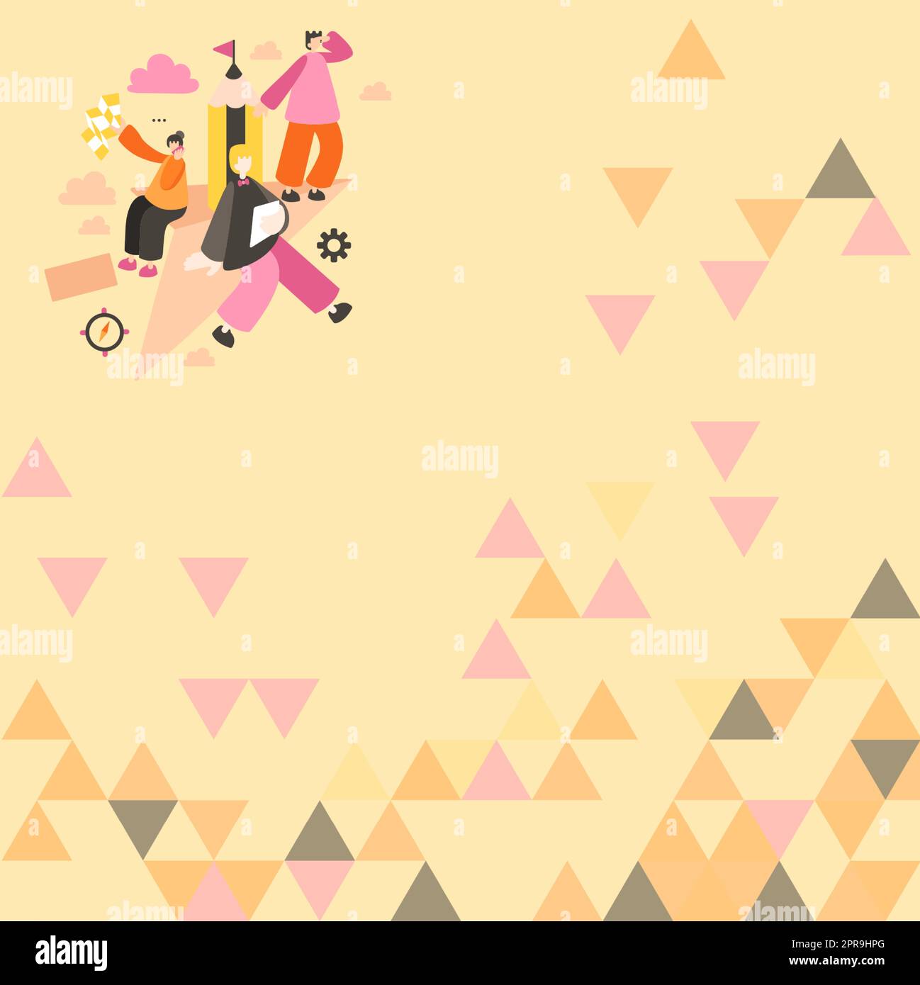 Three Employees Working Separate Assignments Together In The Clouds ...