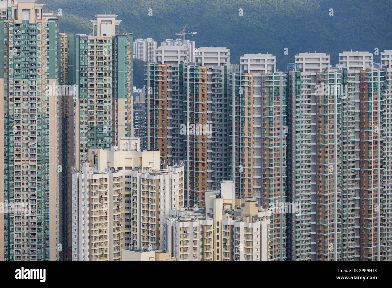 Skyscraper of apartment building facade Stock Photo - Alamy