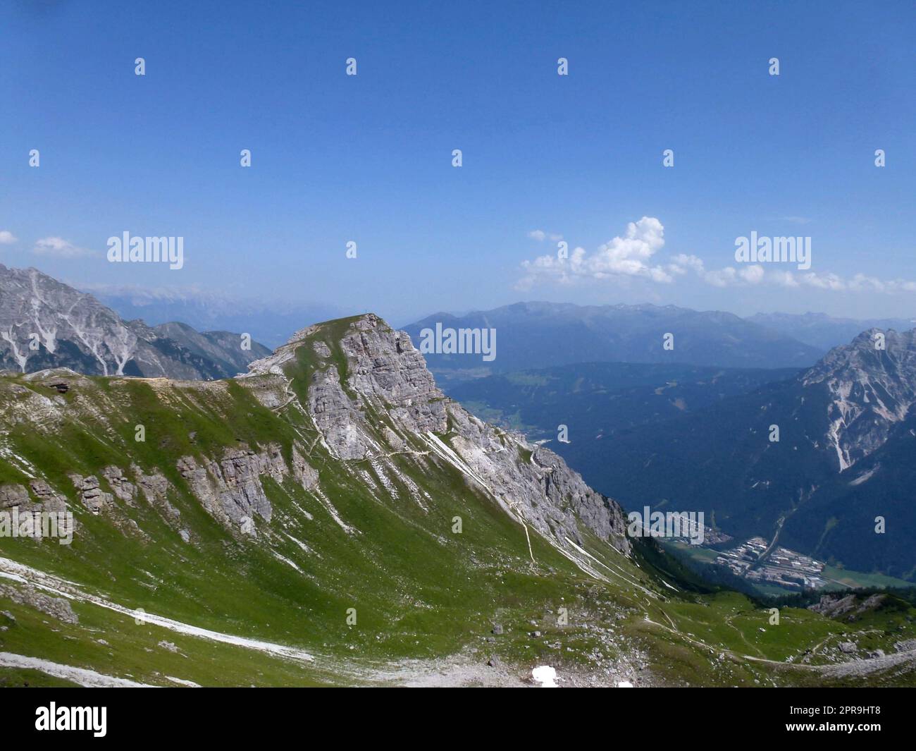Stubai high-altitude hiking trail, lap 1 in Tyrol, Austria Stock Photo ...