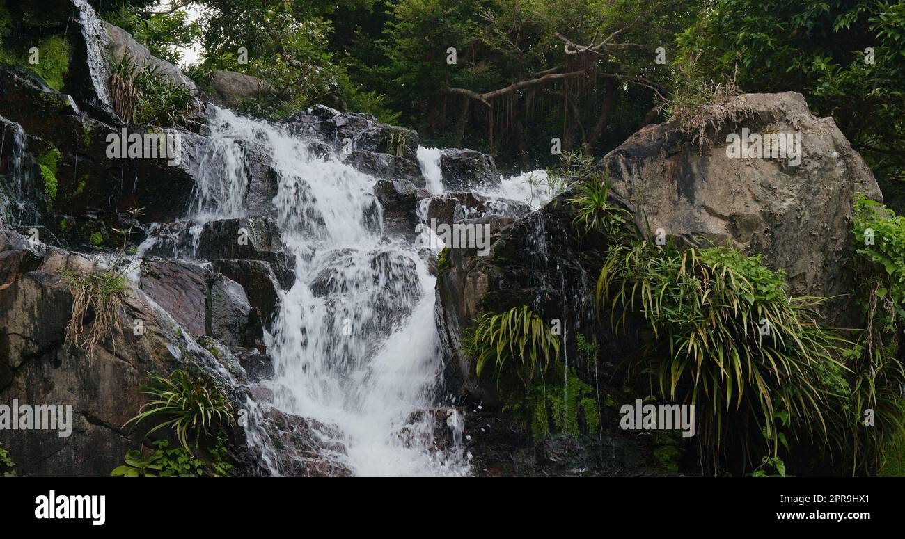 Wonderful river flow little waterfall hi-res stock photography and ...