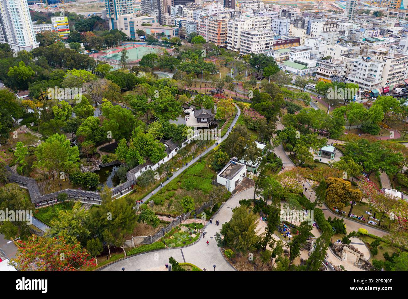 Kowloon park hong kong aerial hi-res stock photography and images - Alamy