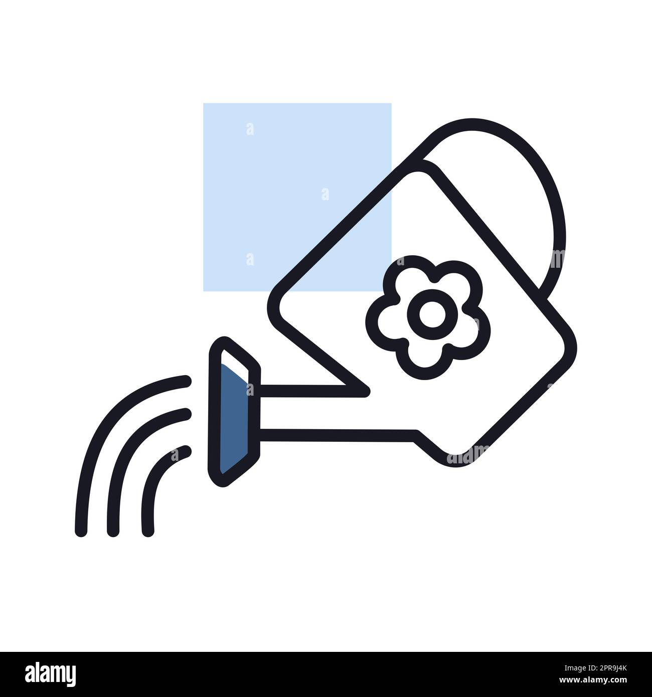 Watering can vector icon. Irrigation symbol. Graph symbol for ...