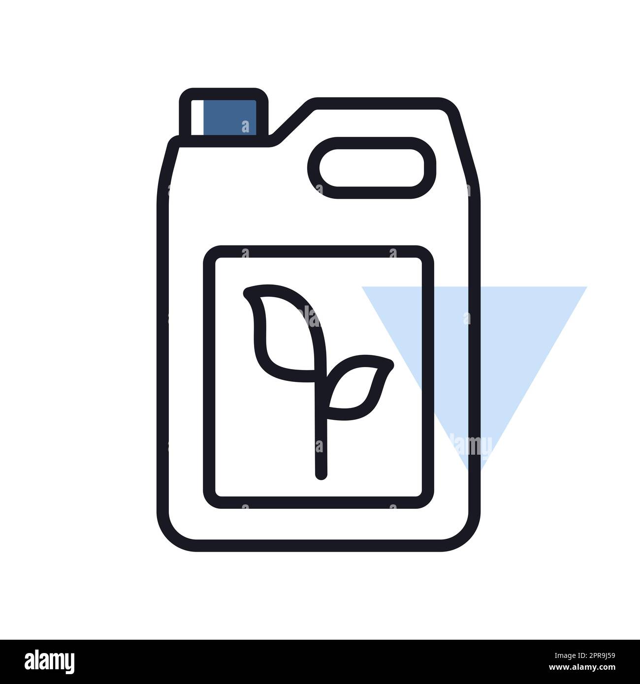 Canister of plant fertilizers isolated vector icon. Chemical ...