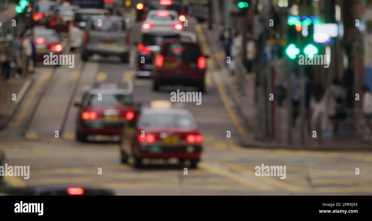 Blur view of city street Stock Photo - Alamy