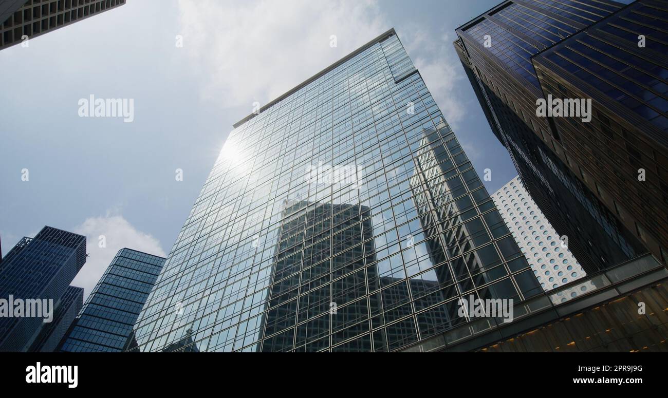 Low Angle of the business tower Stock Photo - Alamy