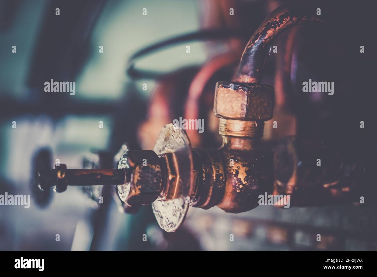 Image of old steam engine facility Stock Photo - Alamy