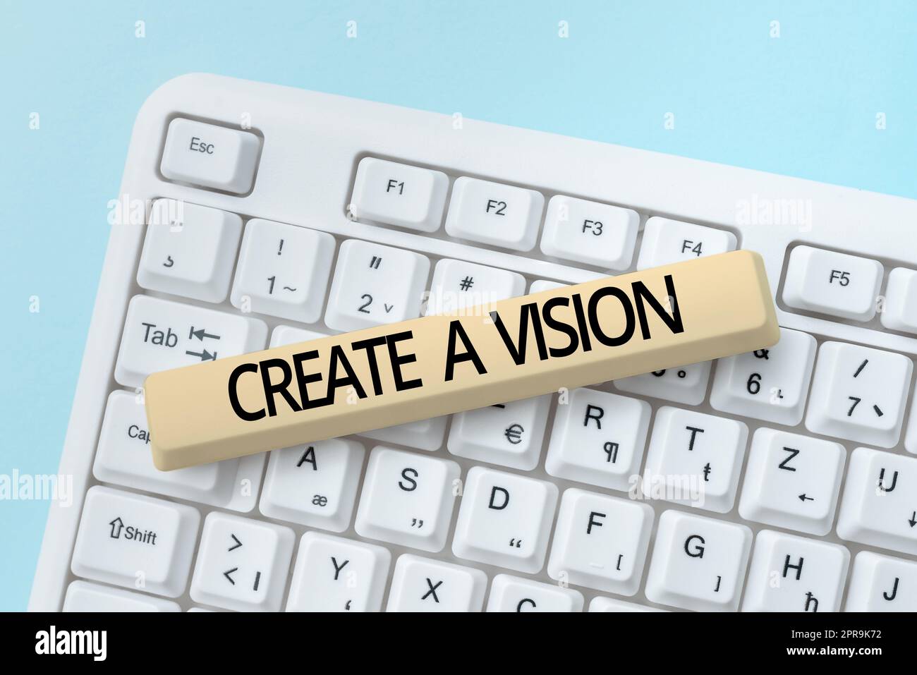 Conceptual display Create A Vision. Word Written on Develop a strategy ...