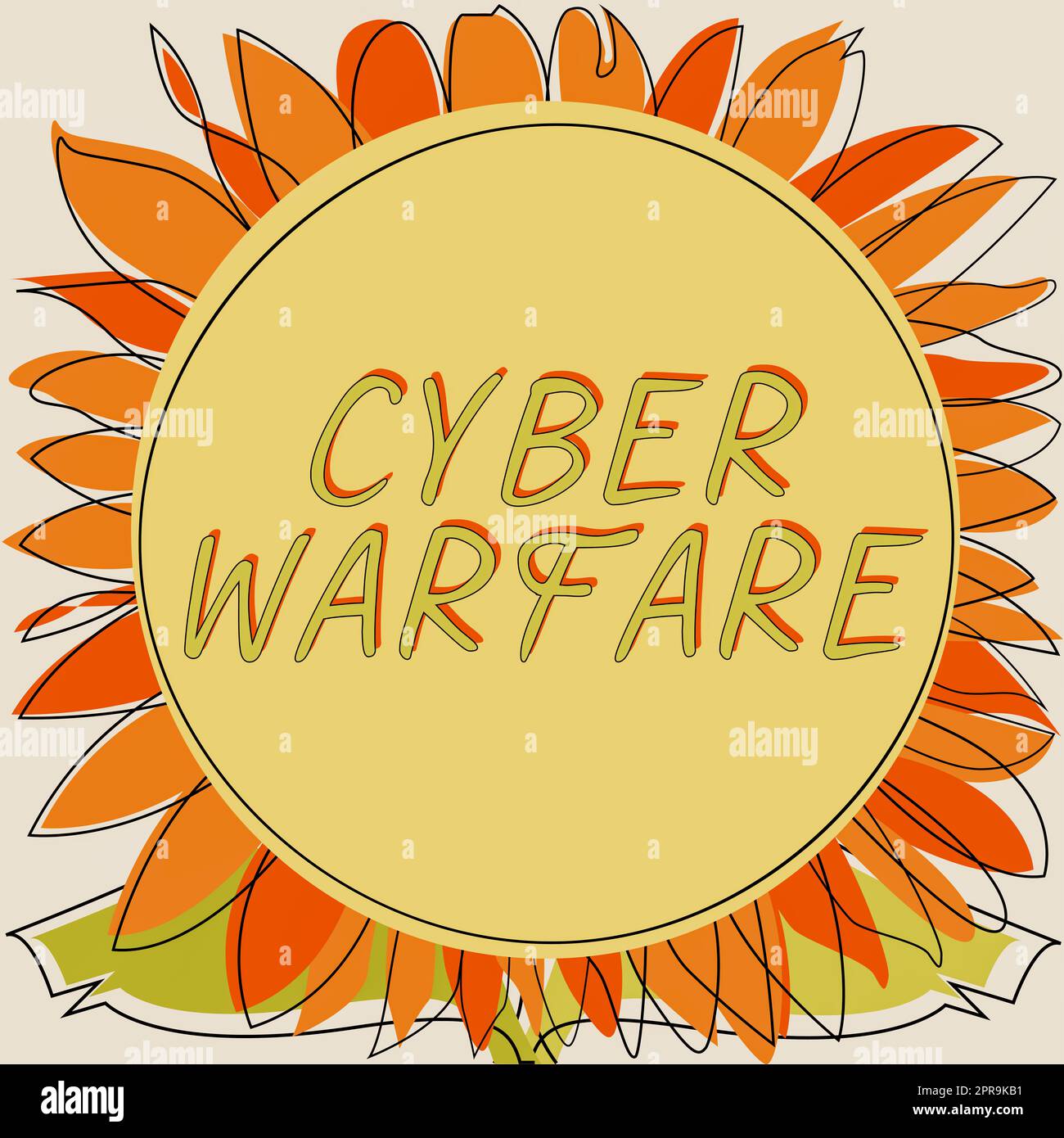 Sign displaying Cyber Warfare, Word for Virtual War Hackers System ...