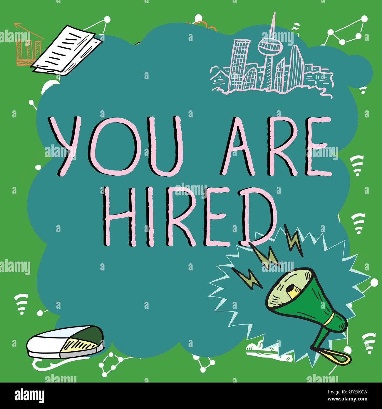 Conceptual caption You Are Hired, Concept meaning Recruitment being ... Conceptual caption You Are Hired, Concept meaning Recruitment being ...