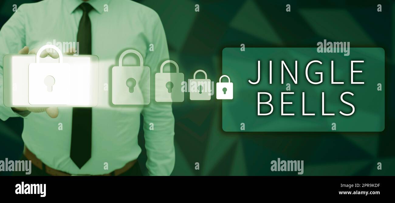 Text showing inspiration Jingle Bells. Business idea Most famous ...