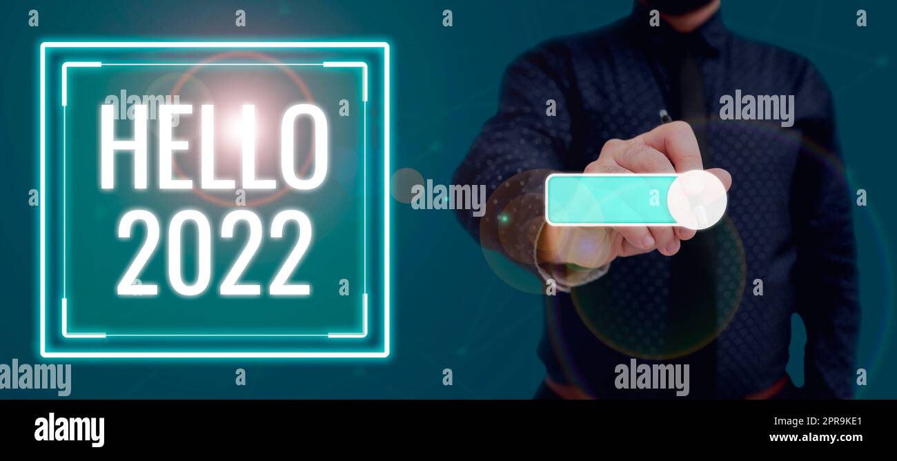 Writing displaying text Hello 2022. Word Written on Hoping for a ... Writing displaying text Hello 2022. Word Written on Hoping for a ...