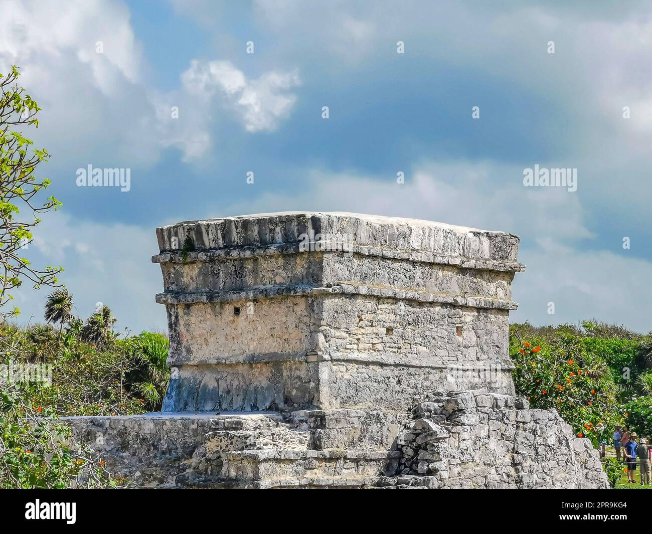 Ancient Tulum ruins Mayan site temple pyramids artifacts seascape ...