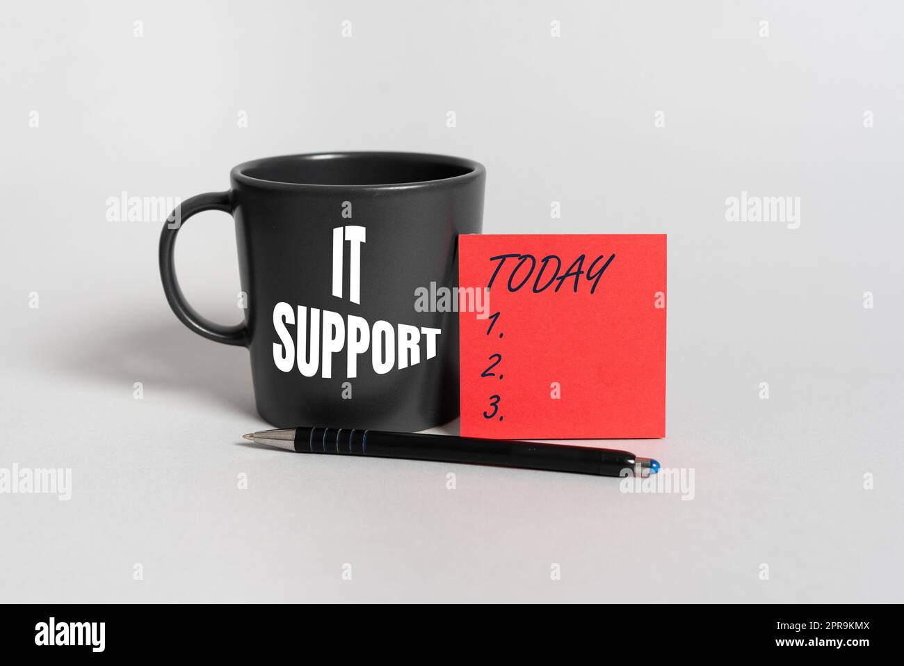 Text caption presenting It Support. Business idea Lending help about ...