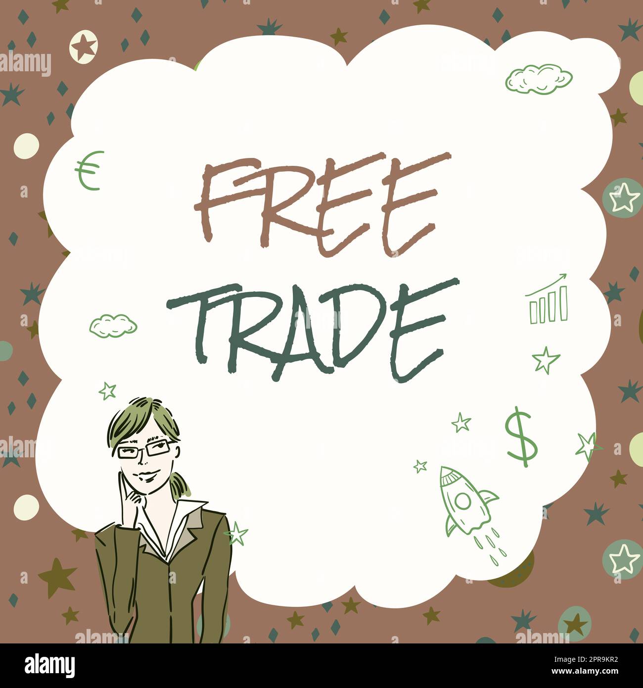 Inspiration showing sign Free Trade, Concept meaning The ability to buy ...
