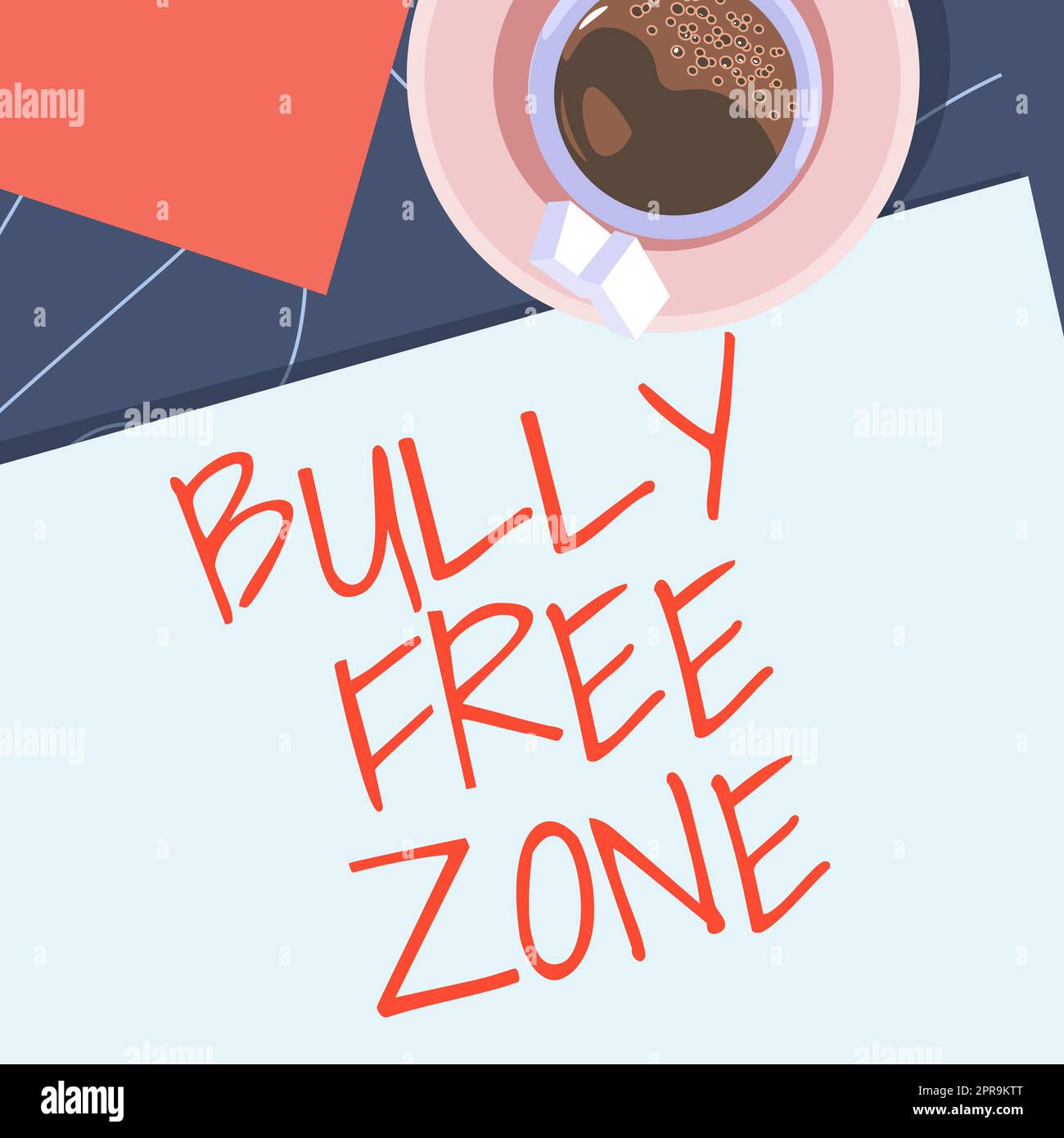 Text showing inspiration Bully Free Zone, Business idea Be respectful ...