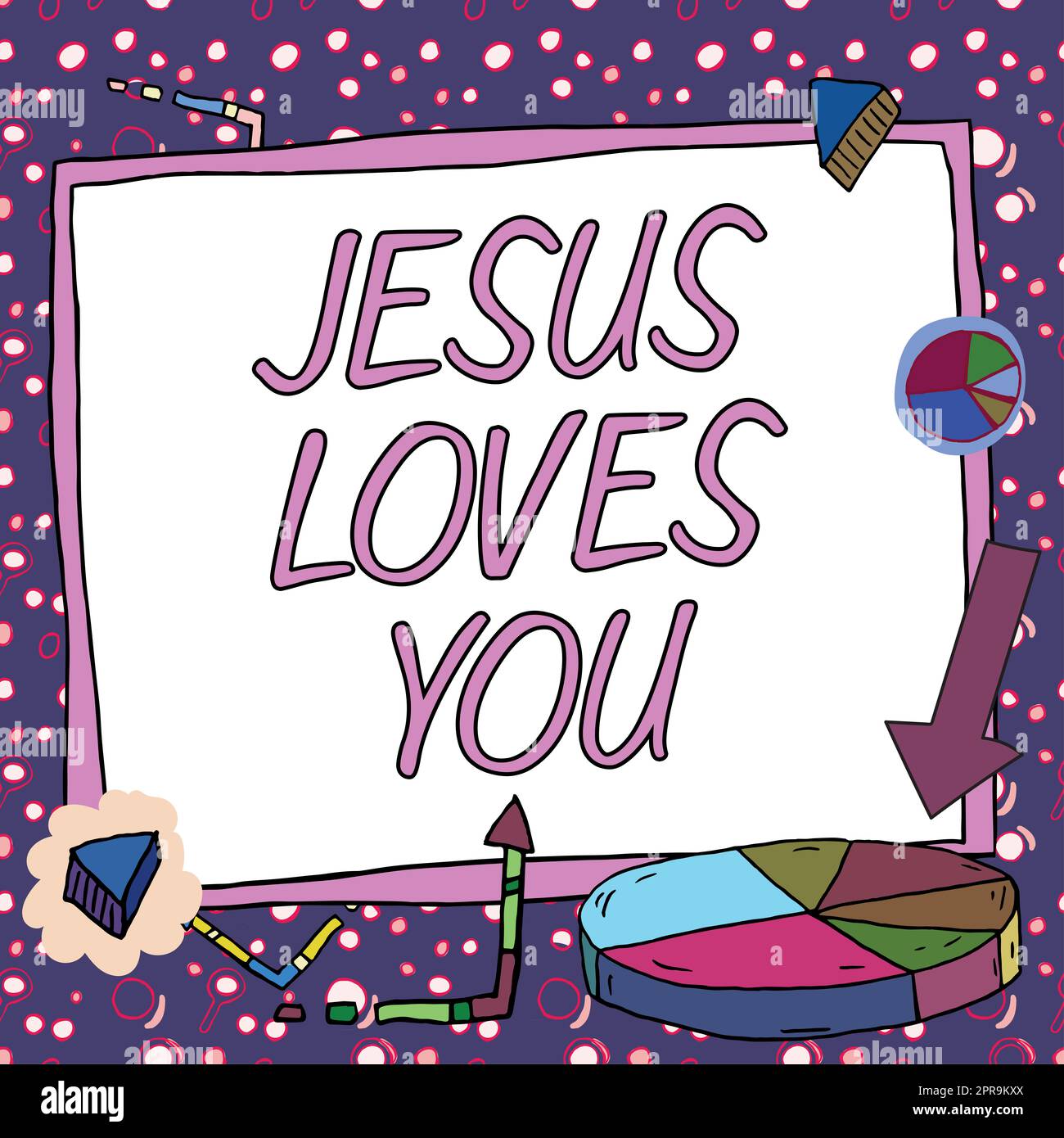 Writing displaying text Jesus Loves You, Conceptual photo Believe in ...