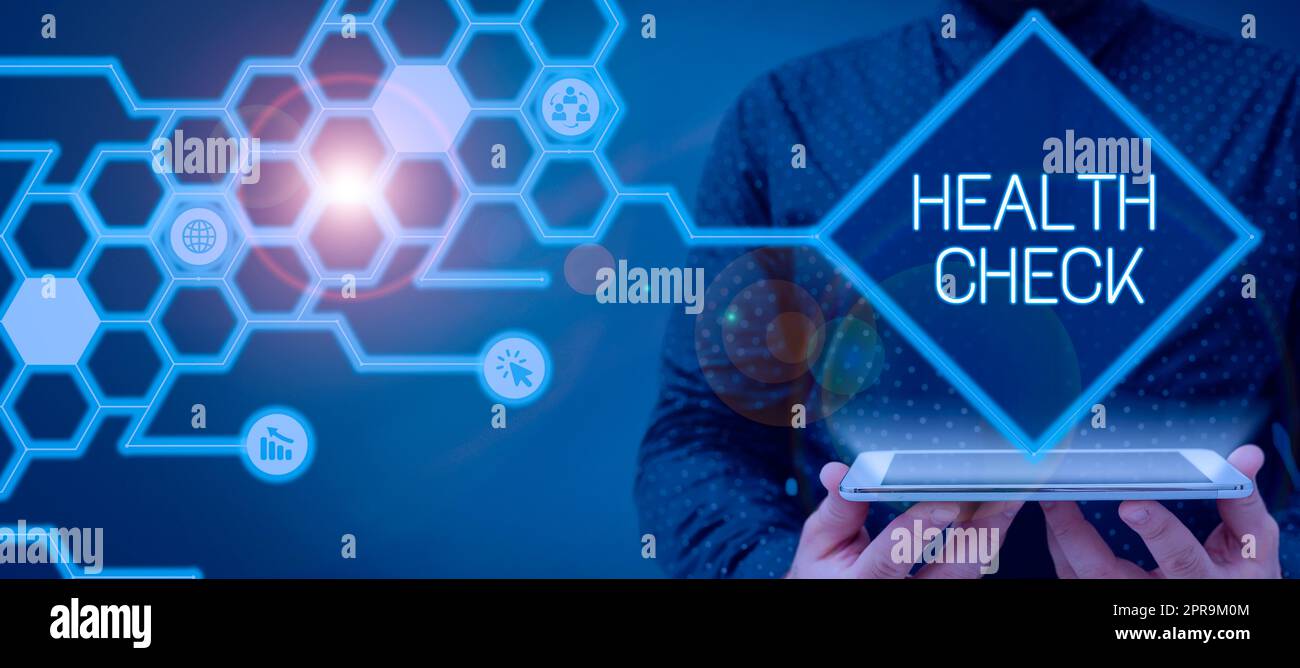 Conceptual caption Health Check. Conceptual photo Medical Examination ...