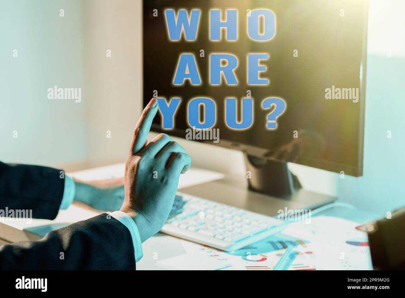 Text showing inspiration Who Are You. Business concept Introduce ...