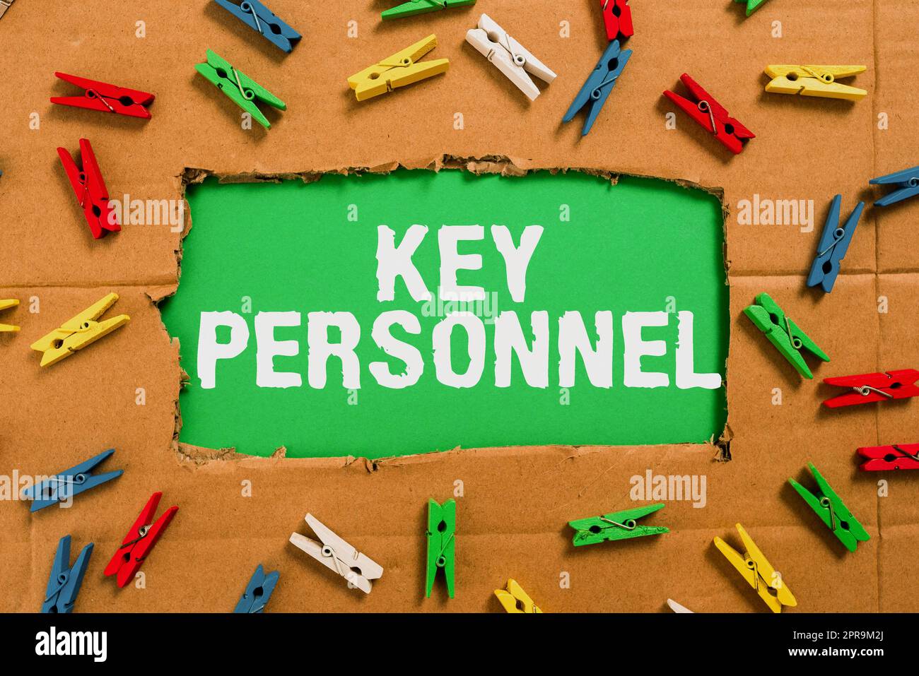 Text caption presenting Key Personnel. Business showcase Program Directors Principal ...