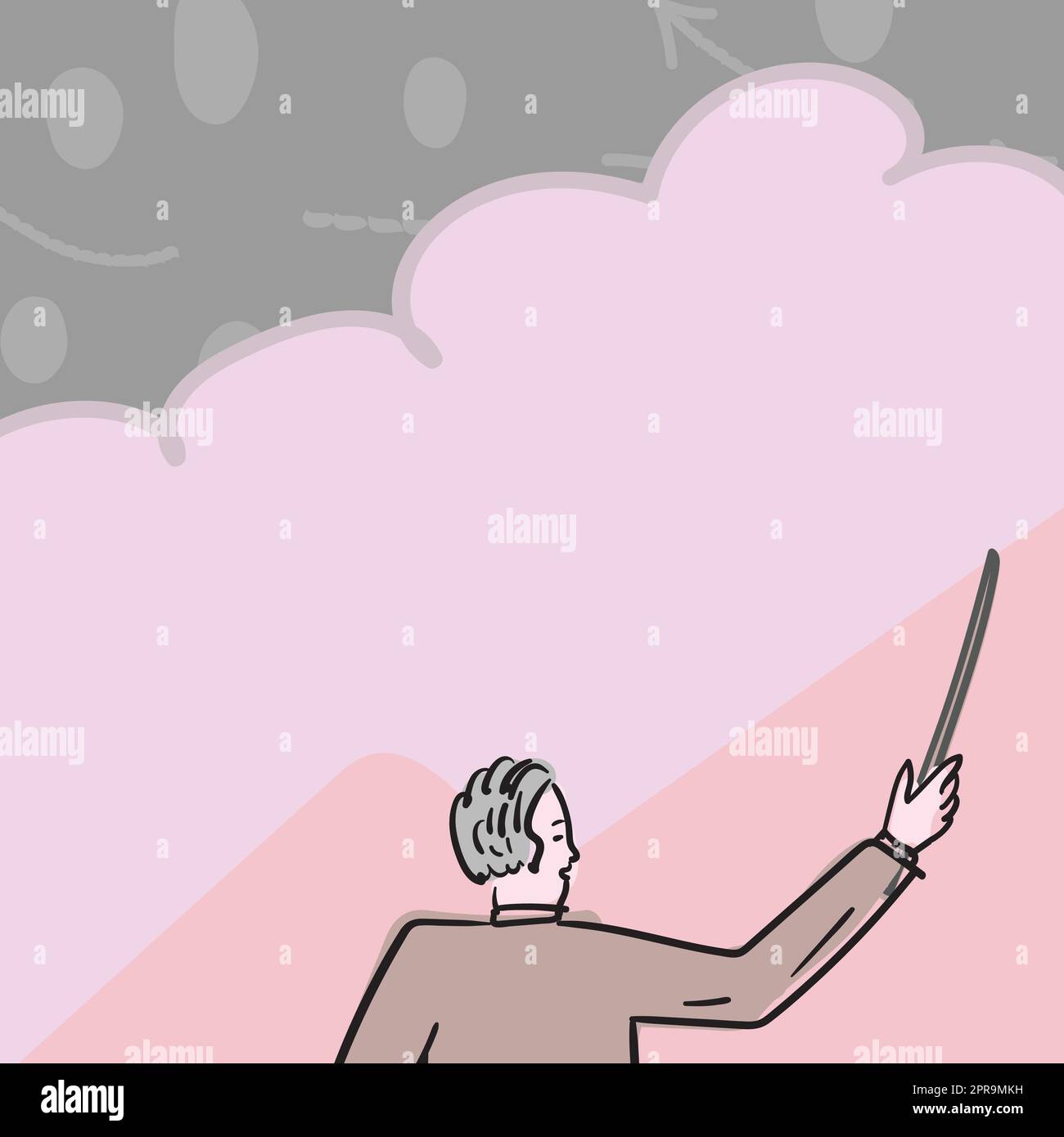 Professor pointing direction Stock Vector Images - Alamy