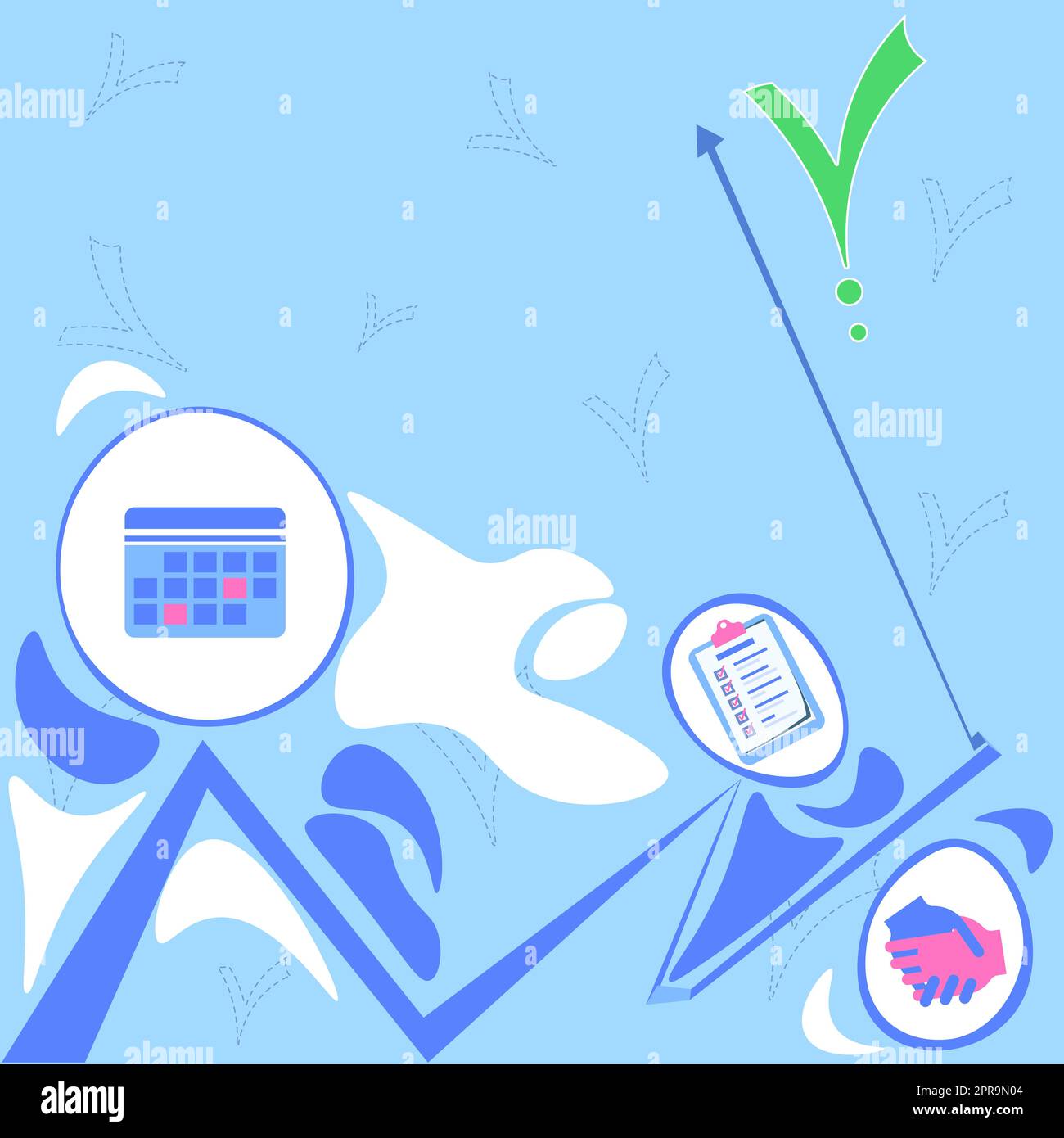 Hands Drawing In Handshake Position Showing Deal Agreement And Greeting ...