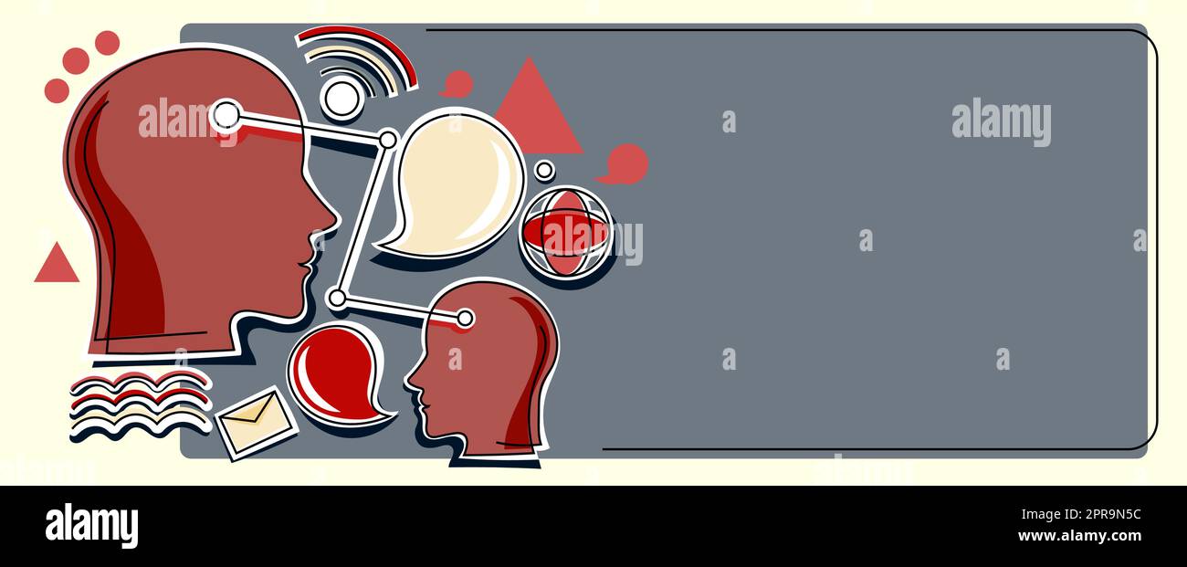 Multiple Heads Connected Showing New Technology Ideas. Gears In Brain ...