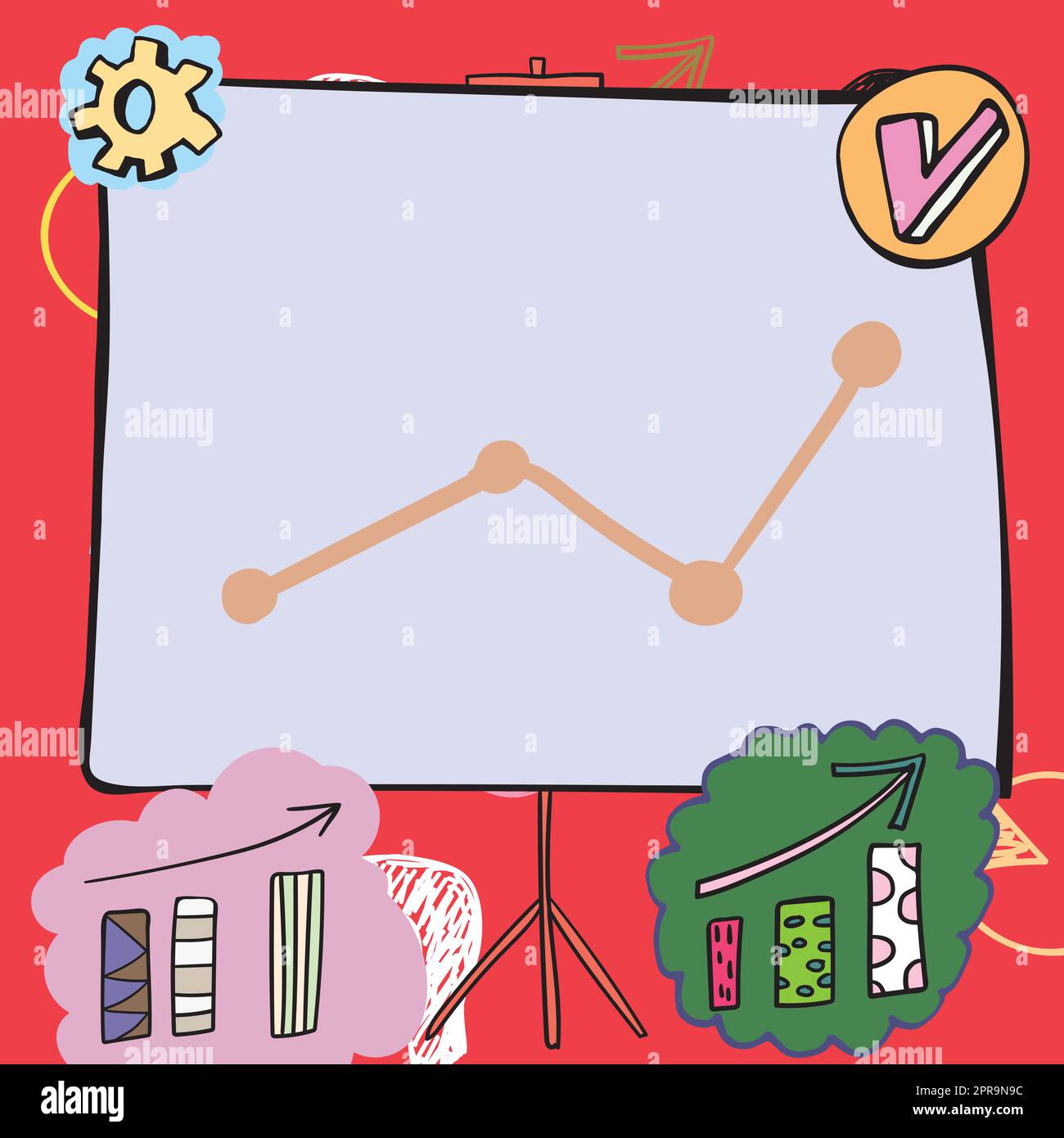Important Messages Presented On Presentation Board With Arrows Up ...