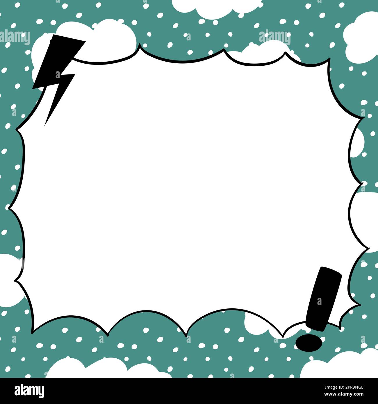Comics Design Frames. Beautiful Photo Frame Set With Boom Bubbles For ...