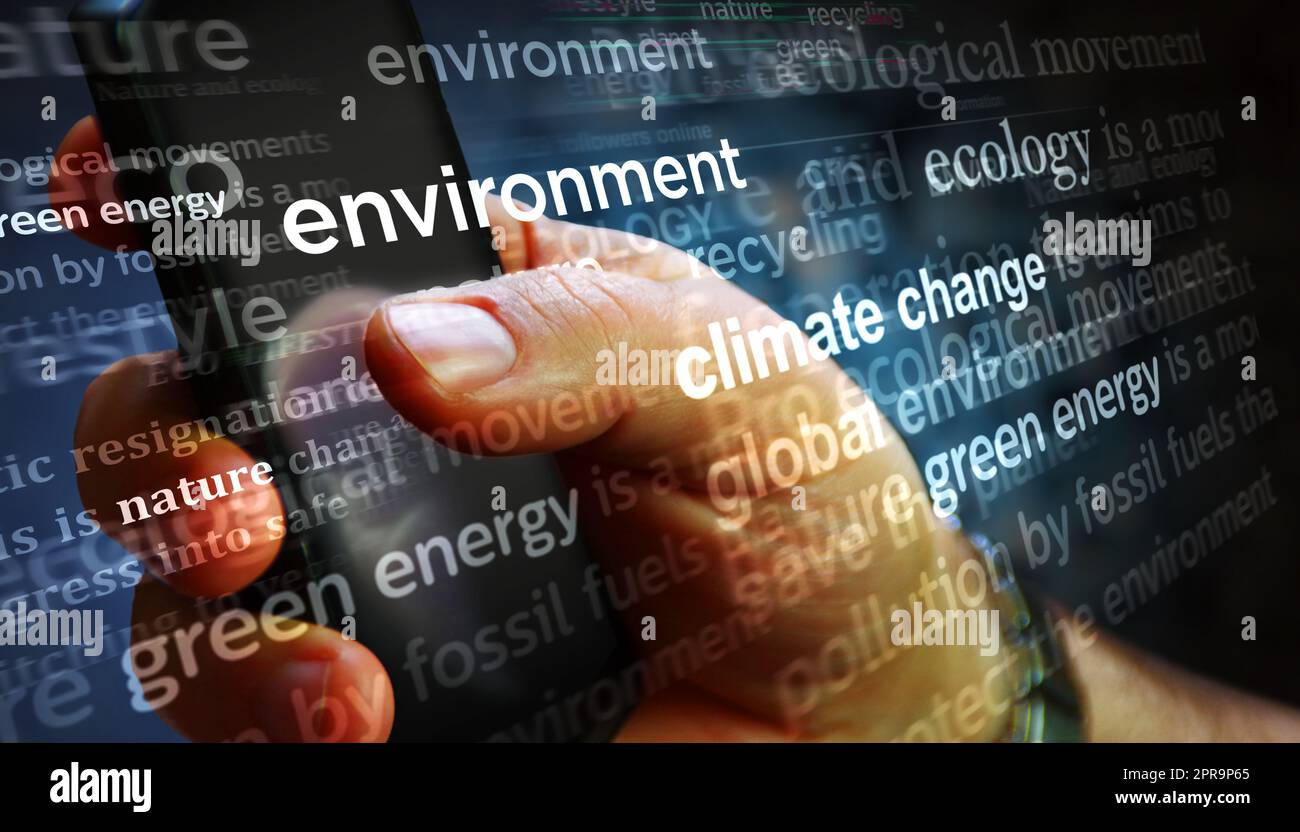 Climate change ecology green energy environment nature crisis. Headline ...