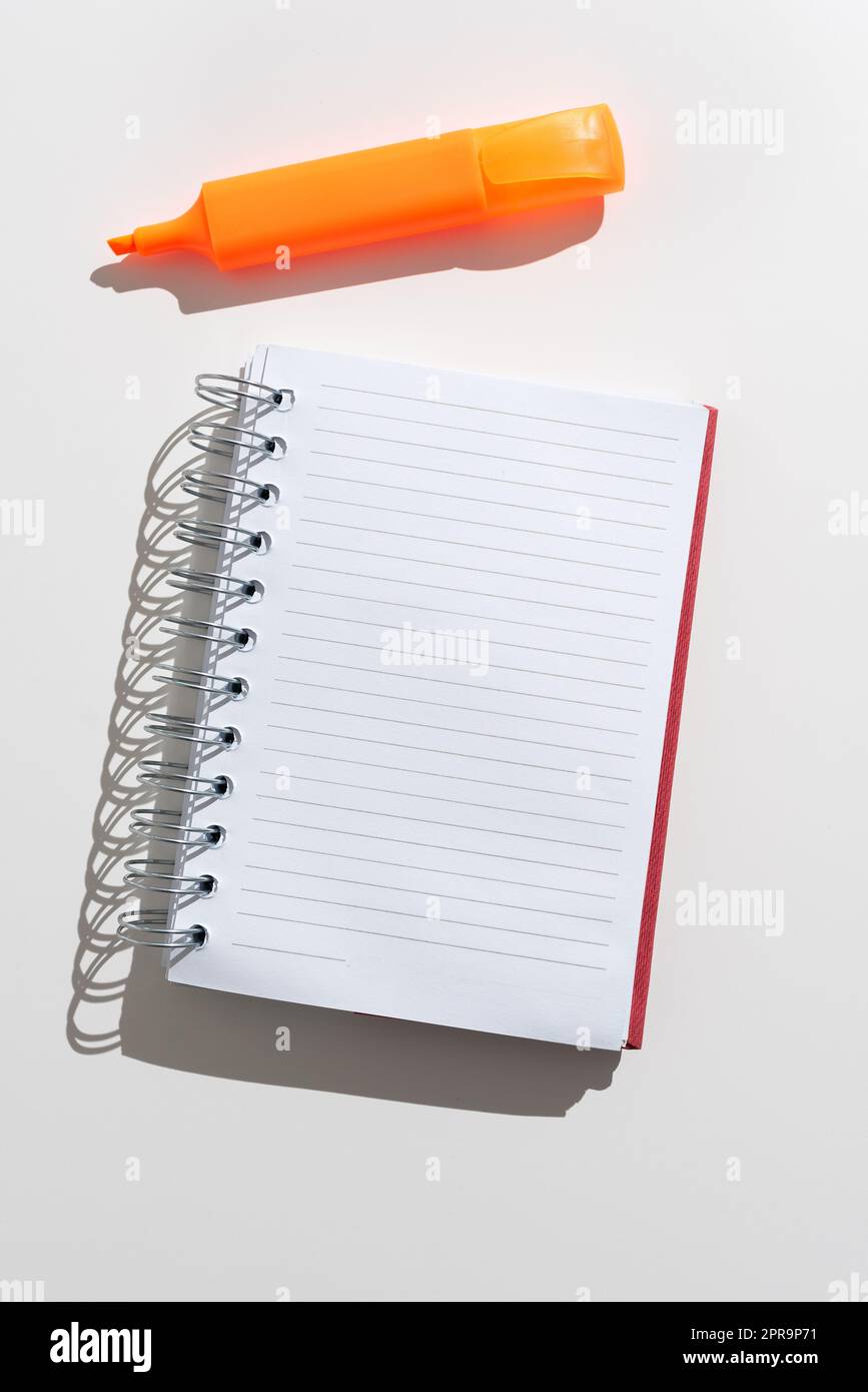 Notebook With Important Message With Marker Above. Notepad With Crutial ...