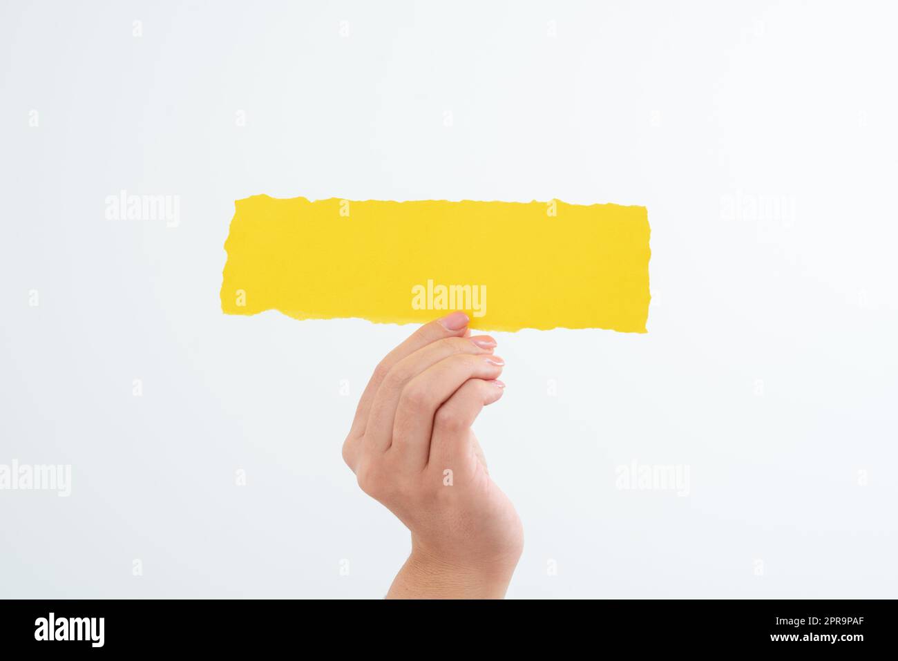 Businesswoman Holding Piece Of Paper With Important Messages With One ...