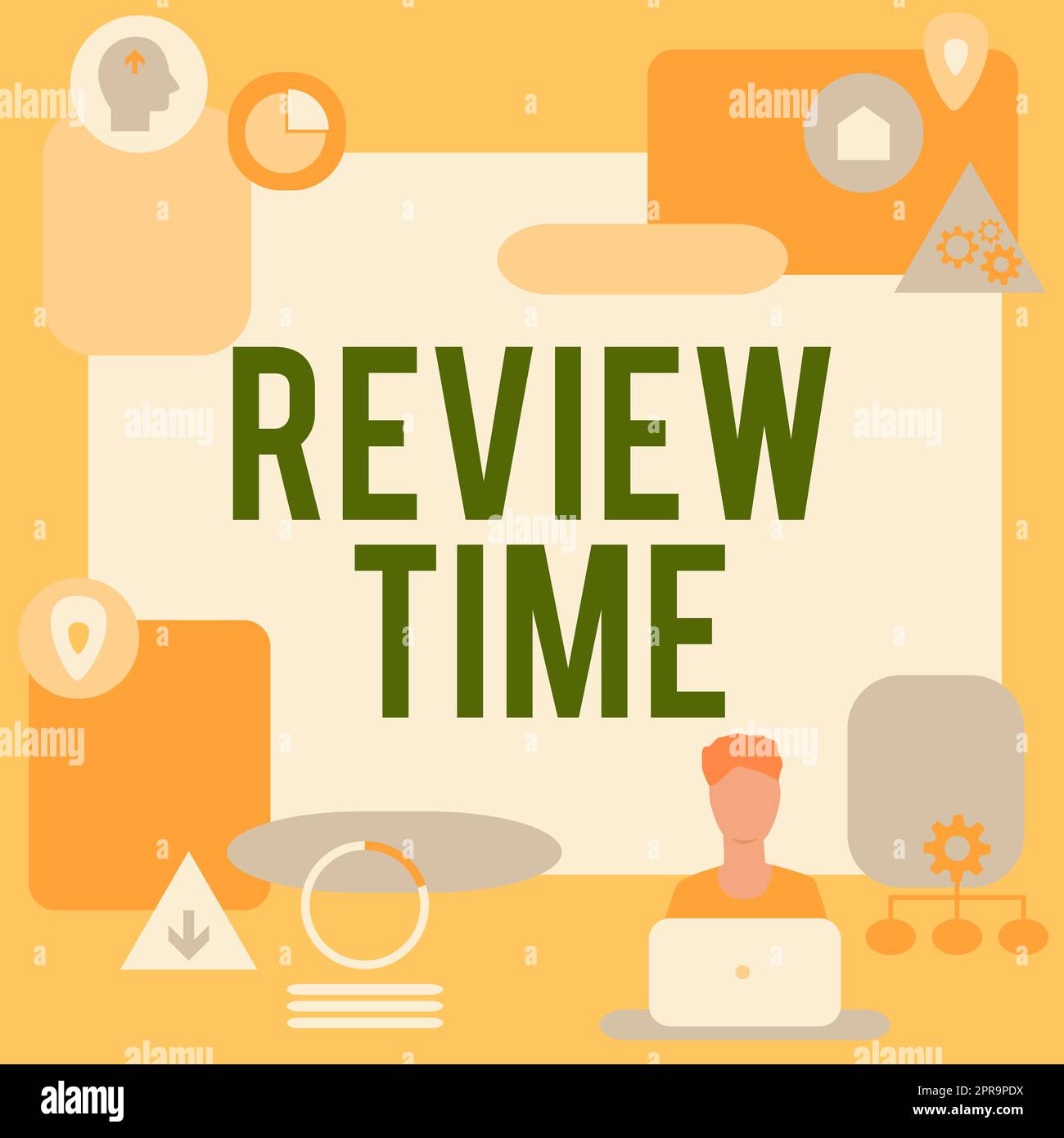 Writing Displaying Text Review Time Internet Concept Situation Or