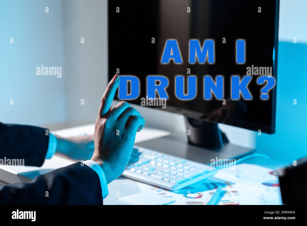 Comic pointing finger hi-res stock photography and images - Alamy