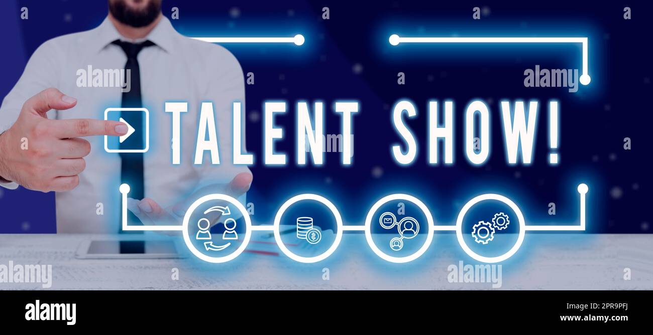 Inspiration showing sign Talent Show. Business overview Competition of ...