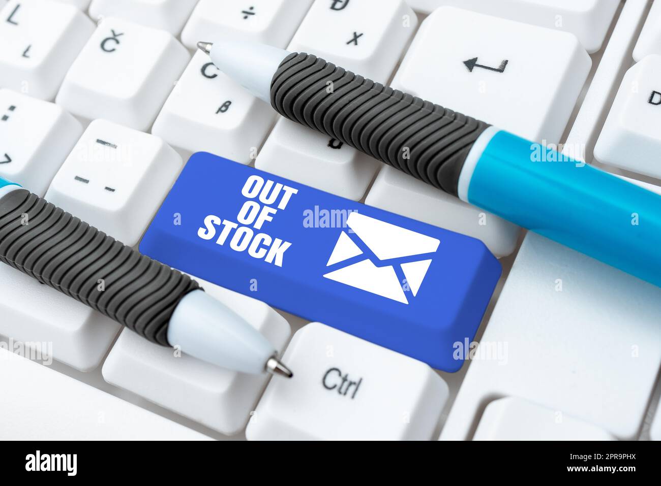 Handwriting text Out Of Stock. Conceptual photo Not available anymore ...