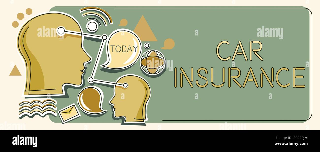 Conceptual caption Car Insurance, Conceptual photo Accidents coverage ...