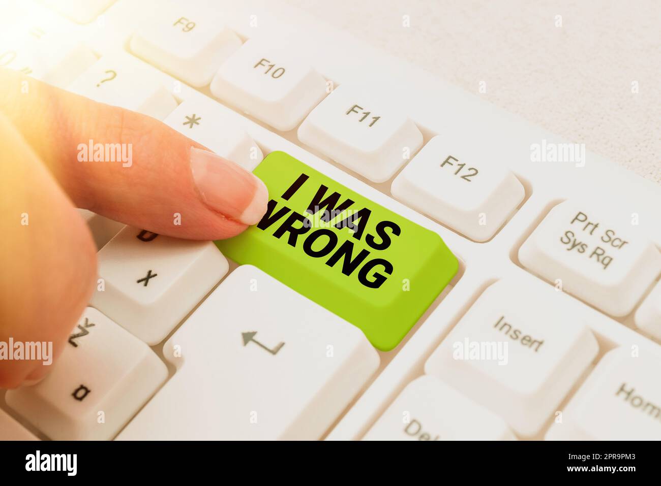 Text caption presenting I Was Wrong. Business showcase Acceptance of a ...