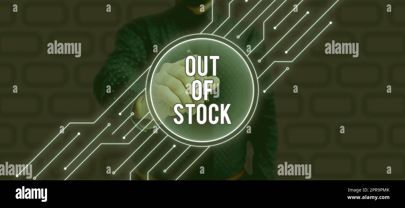 Inspiration showing sign Out Of Stock. Business showcase Not available ...